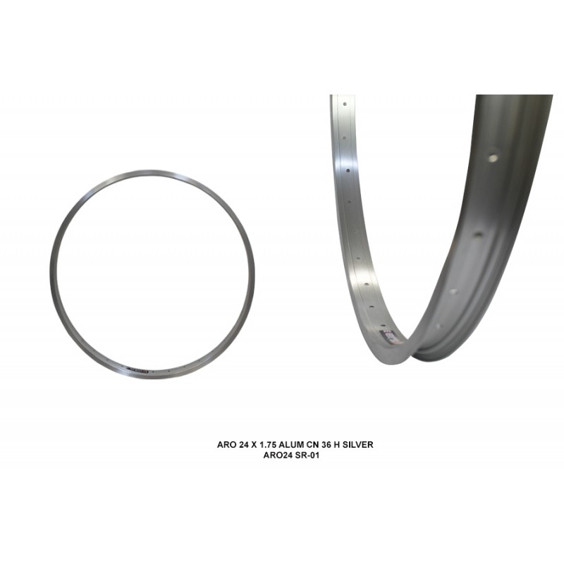 Inicio Aro 24 x 1, 75 Alum Cn 36H Silver